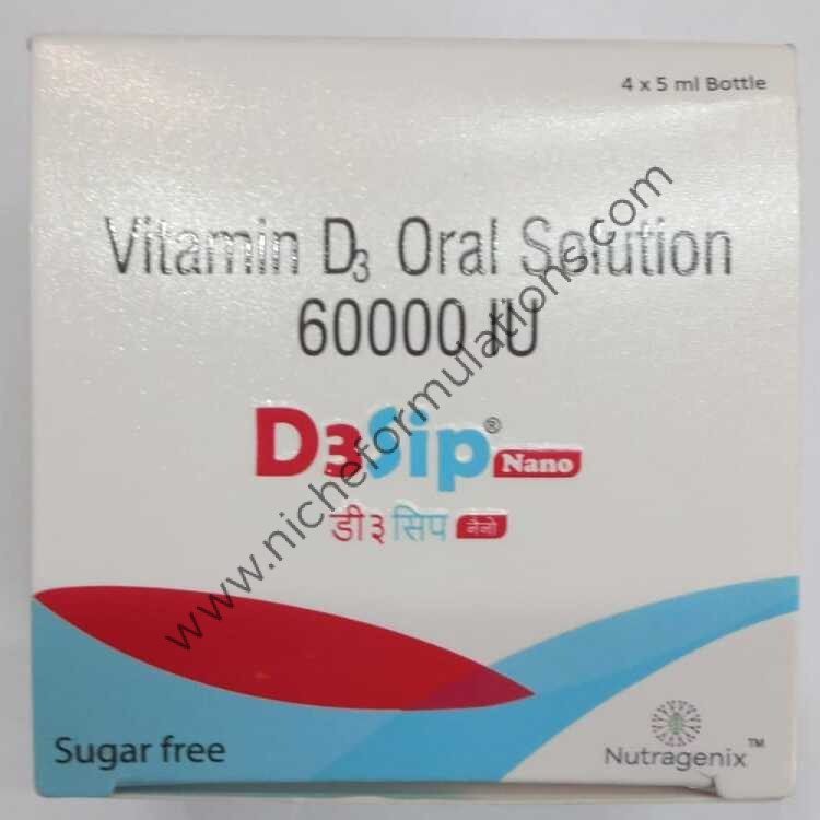 D3Sip Nano Sugar Free Oral Solution 5ml - Niche Formulations
