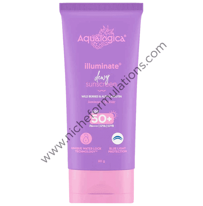 Aqualogica Illuminate+ Dewy Sunscreen SPF 50 PA++++ - Niche Formulations
