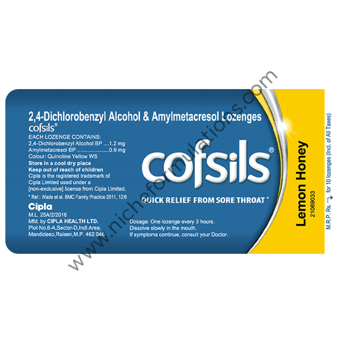 Cofsils Lozenges for Quick Relief from Sore Throat | Flavour Honey ...