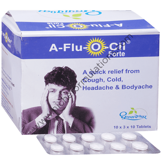 Dhootapapeshwar A Flu-O-Cil Forte Tablet | Relieves Cough, Cold ...