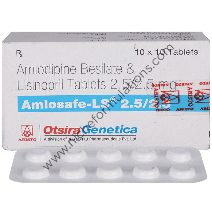Amlosafe-LS 2.5mg/2.5mg Tablet - Niche Formulations