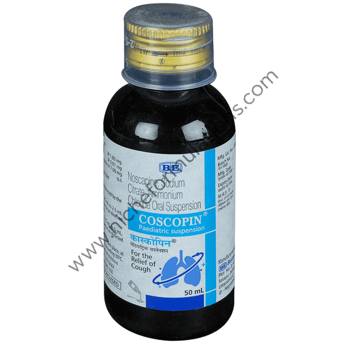 Coscopin Paed Oral Suspension 50ml - Niche Formulations