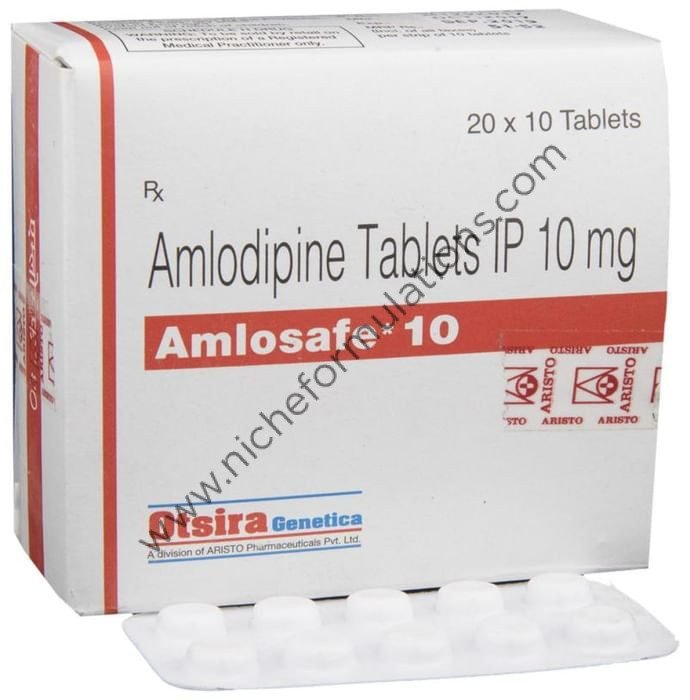 Amlosafe 10 Tablet - Niche Formulations