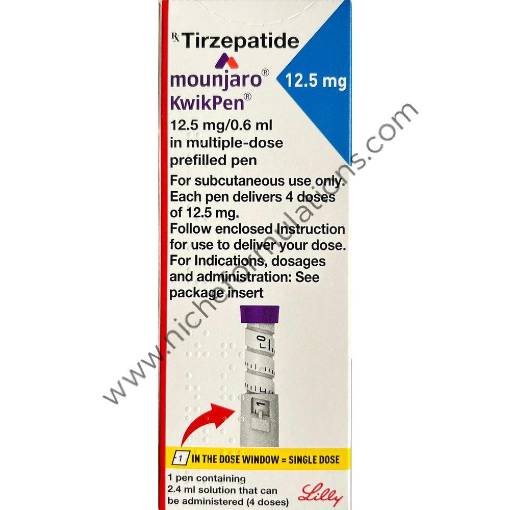 Mounjaro 12.5mg KwikPen solution for injection in pre-filled pen ...
