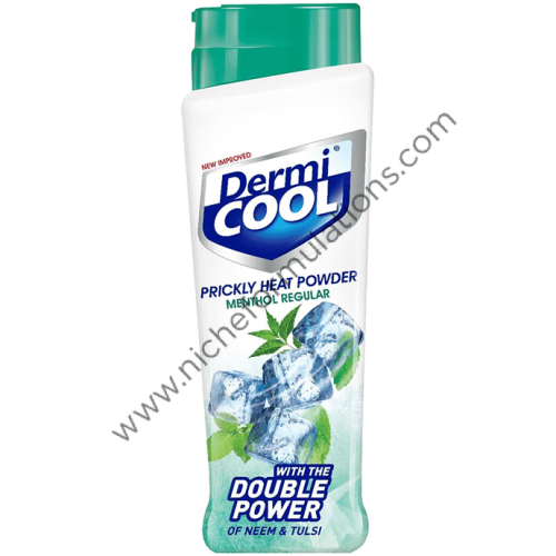 Dermi Cool Prickly Heat Powder Menthol Regular - Niche Formulations