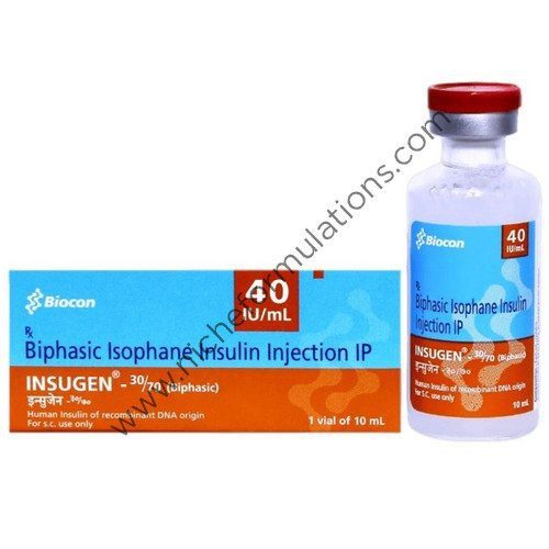 Insugen 30/70 Solution for Injection 40IU/ml - Niche Formulations