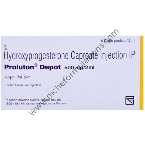 Proluton Depot 500mg/2ml Injection - Niche Formulations