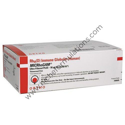 Rhogam 50mcg Injection - Niche Formulations